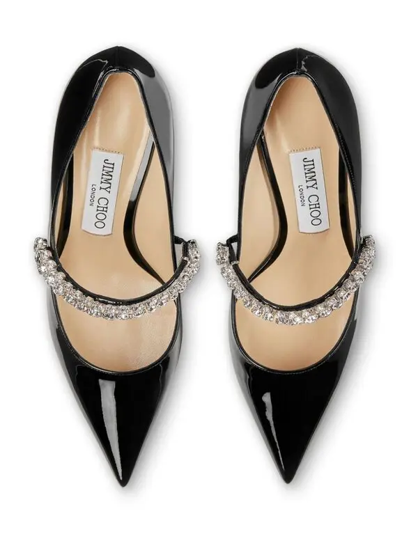 JIMMY CHOO Bing 65mm Patent Leather Pumps - Black