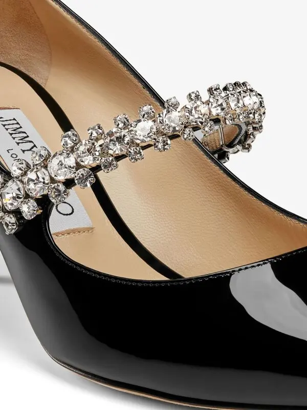 JIMMY CHOO Bing 65mm Patent Leather Pumps - Black