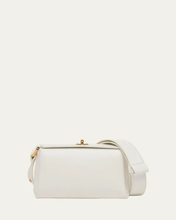 Plan C Mini Leather Shoulder Bag - White