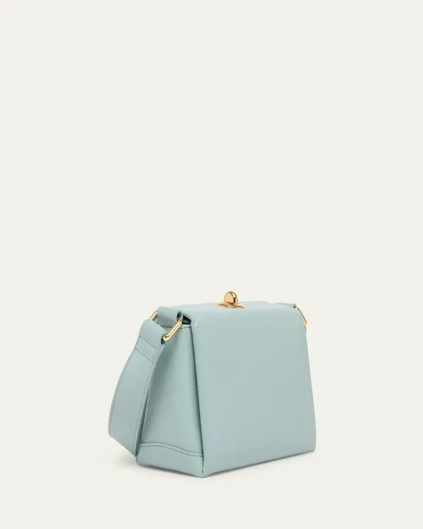 Plan C Mini Leather Shoulder Bag - White