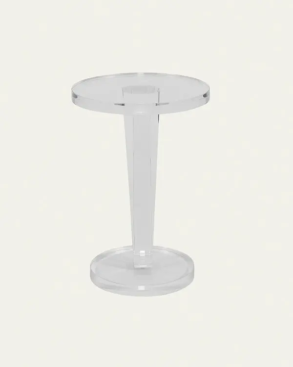 INTERLUDE HOME Lisette Acrylic Round Side Table