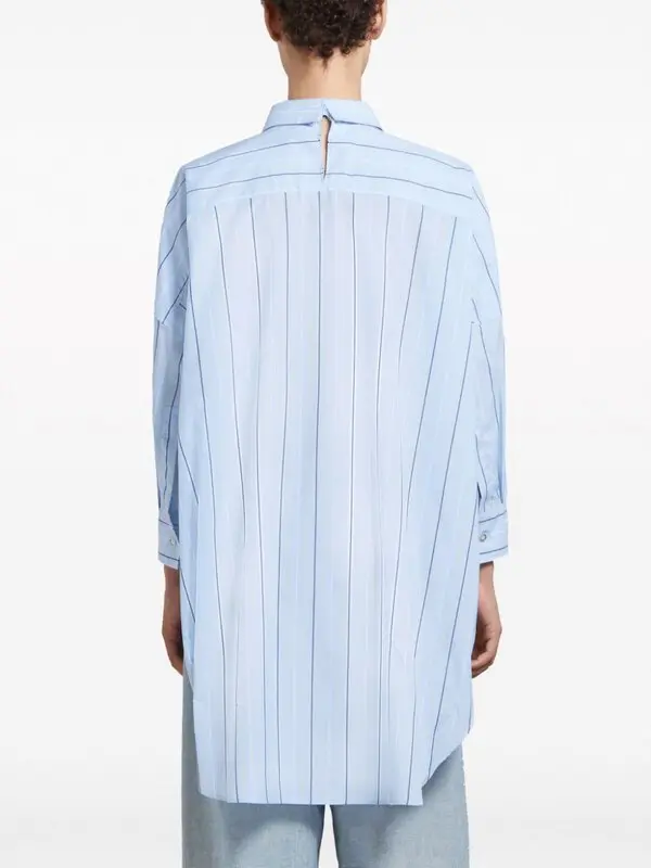Marni Long-length Striped Cotton Shirt
