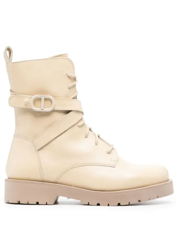 TWINSET 40mm Leather Ankle Boots
