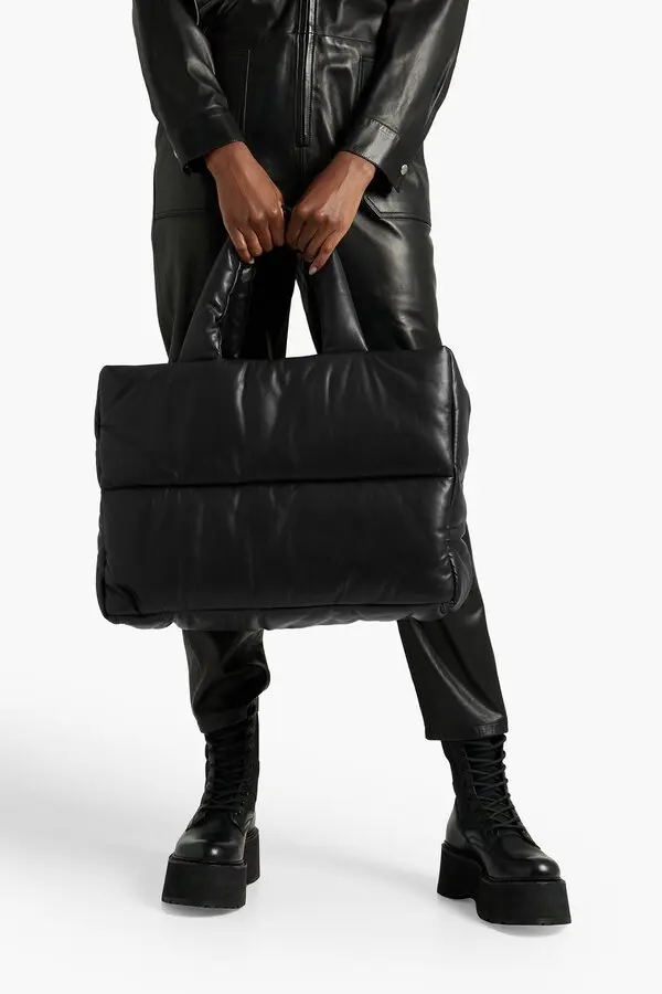 STAND STUDIO Dafne Quilted Faux Leather Tote