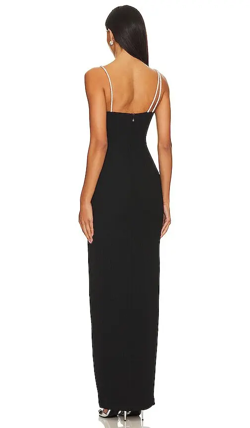 Nbd Evelyn Maxi Dress With Embellished Straps And Slit
