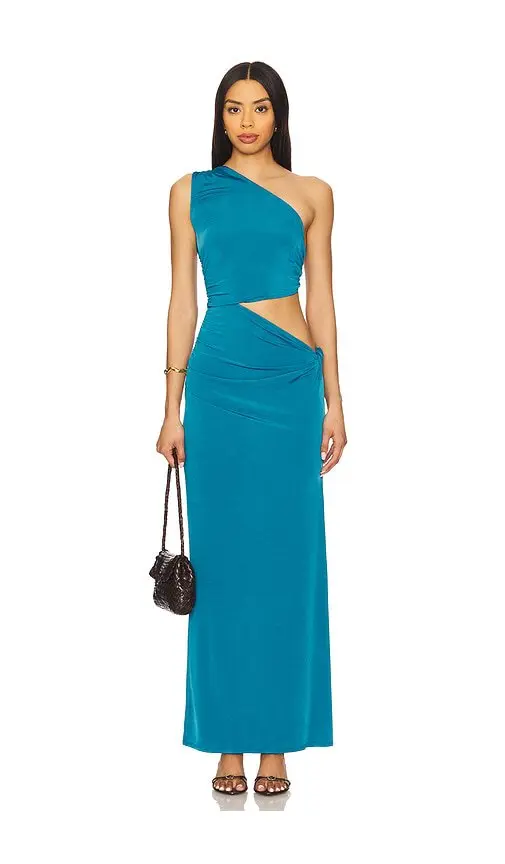 Jade Swim Yana One-shoulder Maxi Dress - Tide