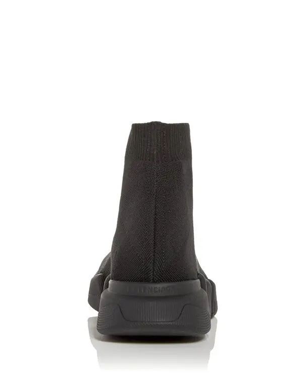 Balenciaga Speed 2.0 Knit High-top Sneakers - Noir