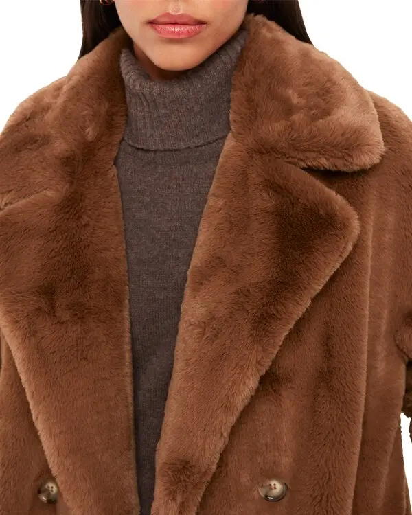 Whistles Teddy Faux Fur Coat