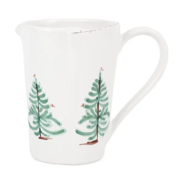 VIETRI Lastra Holiday Pitcher