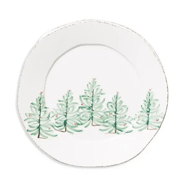VIETRI Lastra Holiday Round Platter - Multi