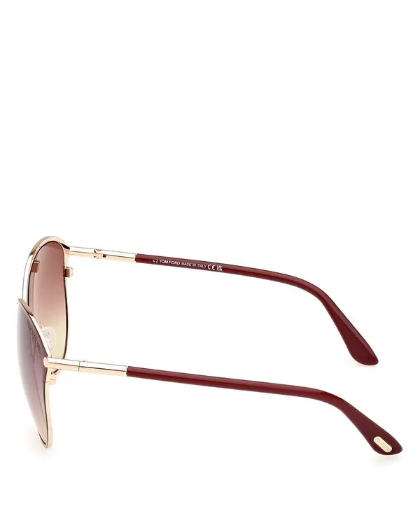 TOM FORD 59mm Round Frame Sunglasses