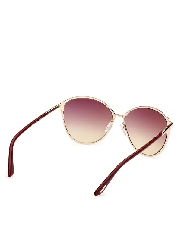TOM FORD 59mm Round Frame Sunglasses