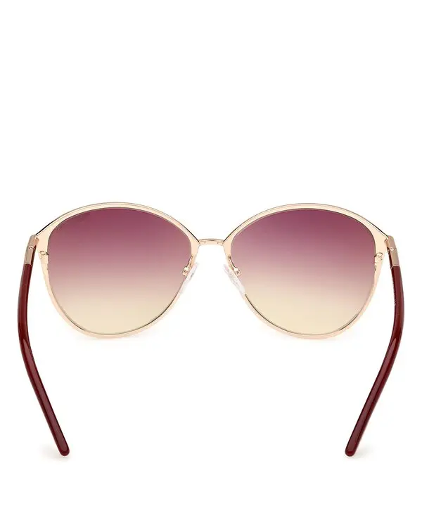 TOM FORD 59mm Round Frame Sunglasses