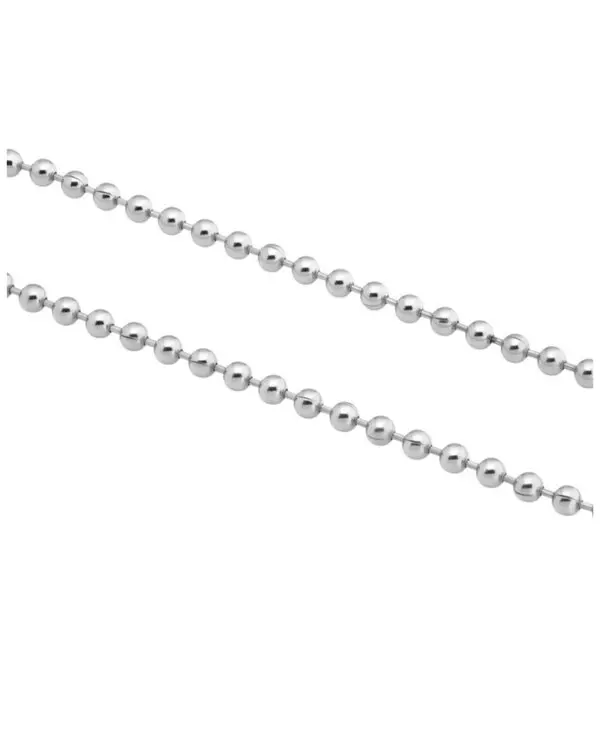 UNODE50 Sterling Plated Pulse Bead Necklace - Silver