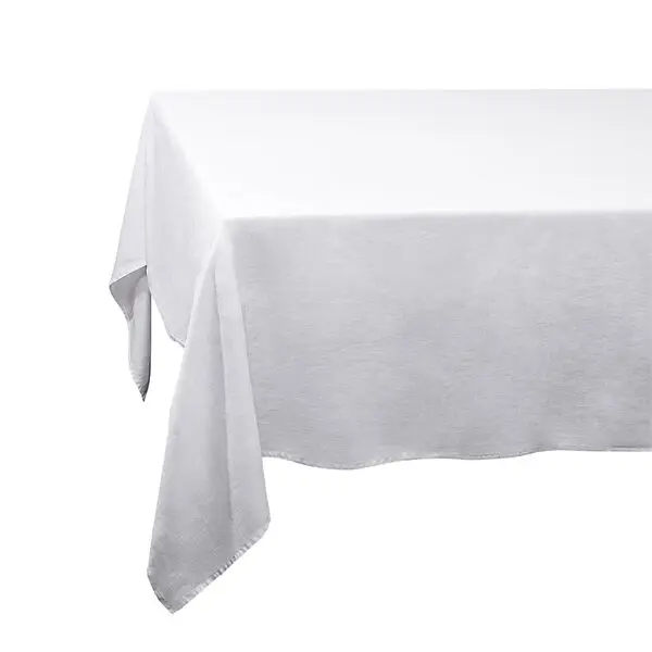 L'Objet Linen Sateen Tablecloth, 90 X 70 - White