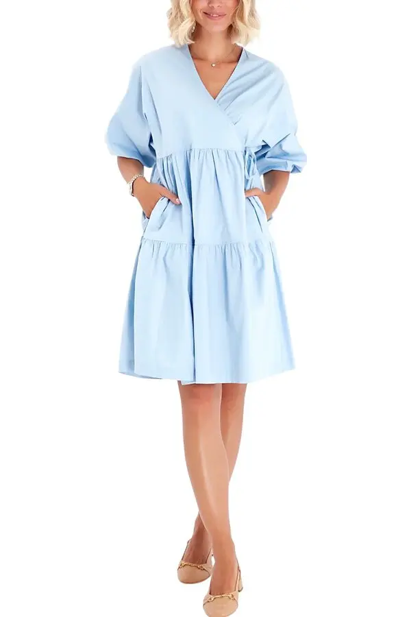 chinese dress ladies MomsBae: Versatile Black Wash A-Line Nursing Dress XL main image 1