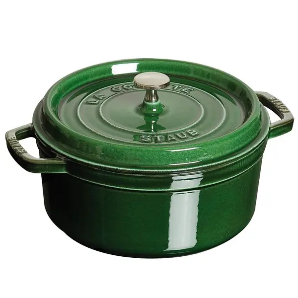 STAUB Round Cocotte, 7 Quarts - Basil