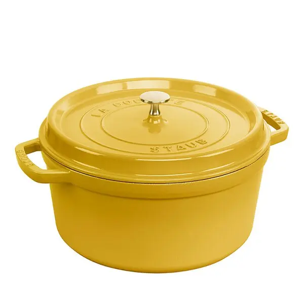 STAUB Round Cocotte, 7 Quarts - Citron