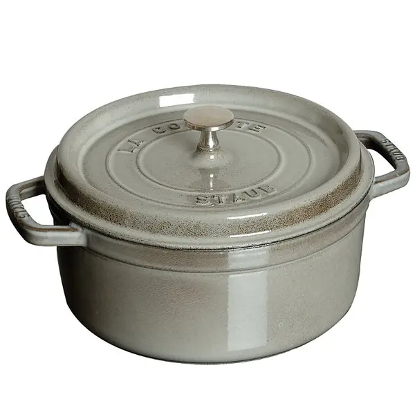 STAUB Round Cocotte, 7 Quarts - Graphite Gray
