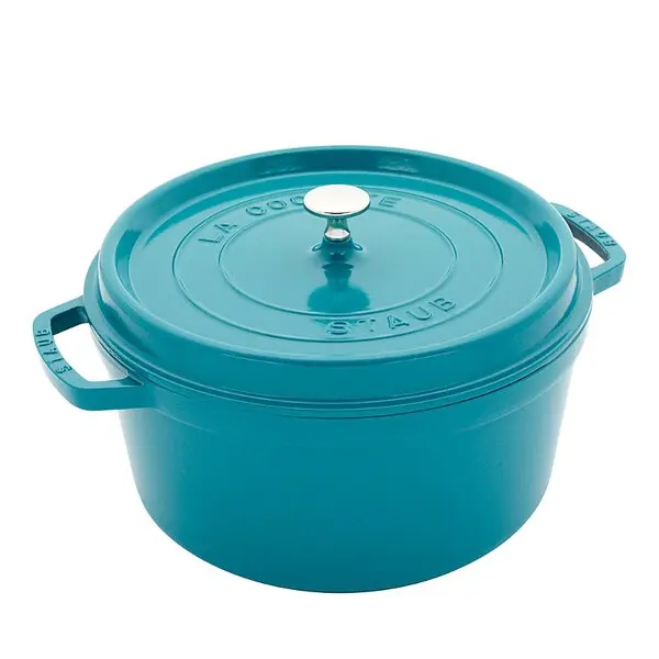 STAUB Round Cocotte, 7 Quarts - Turquoise