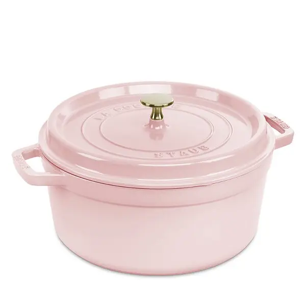 STAUB Round Cocotte, 5.5 Quart - Peony