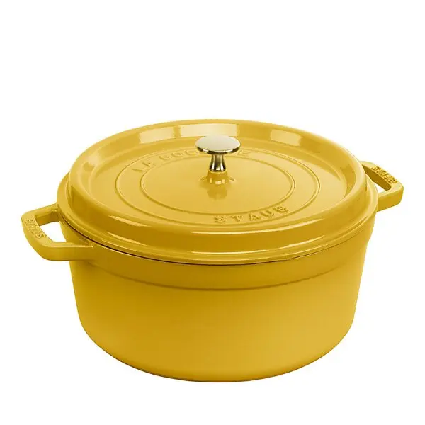 STAUB Round Cocotte, 5.5 Quart - Yellow