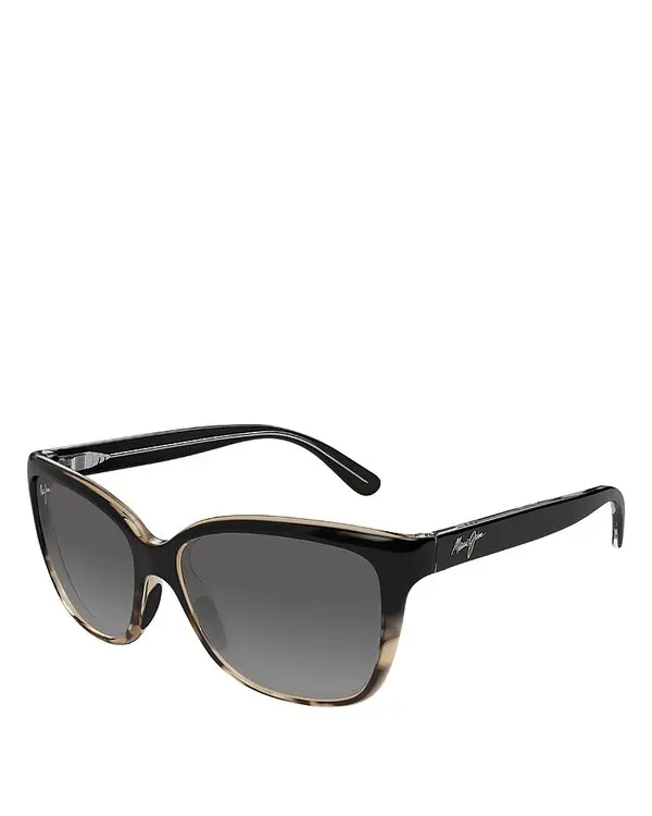 Maui Jim Starfish Cat Eye Sunglasses - Black With Tortoise