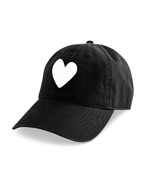 KERRI ROSENTHAL Heart Baseball Cap - Black