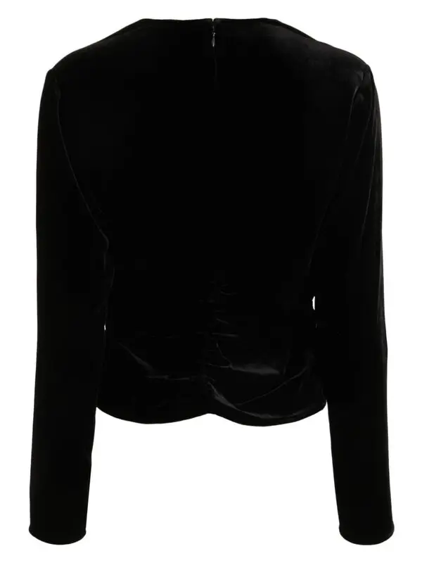 Veronica Beard Pelona Velvet Blouse