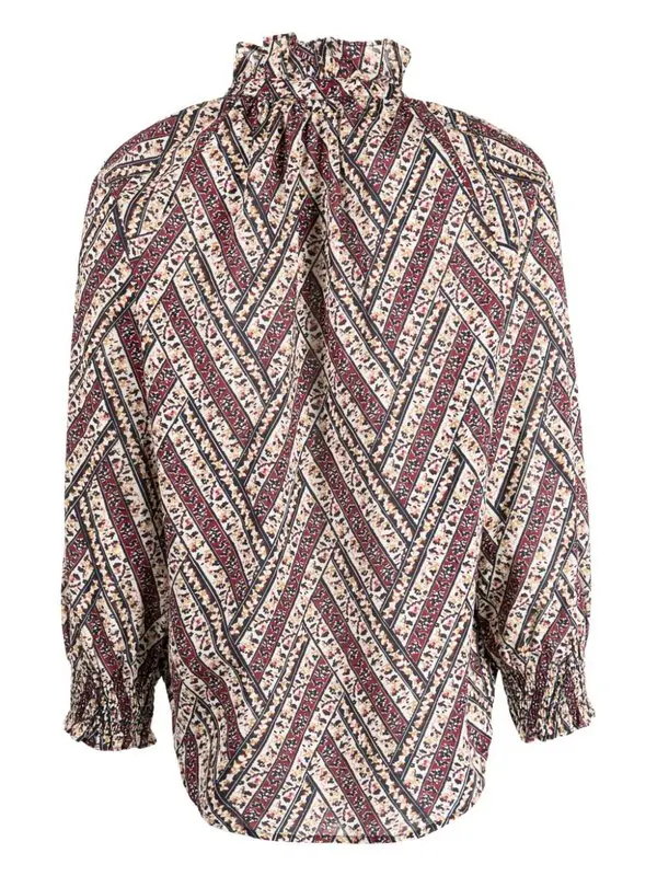Veronica Beard Calisto Floral-print Blouse