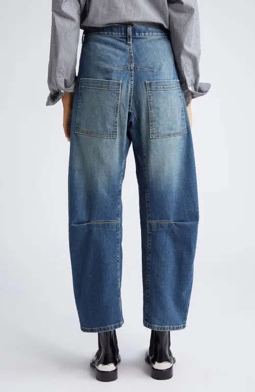 NILI LOTAN Shon Barrel Jeans - Classic Wash