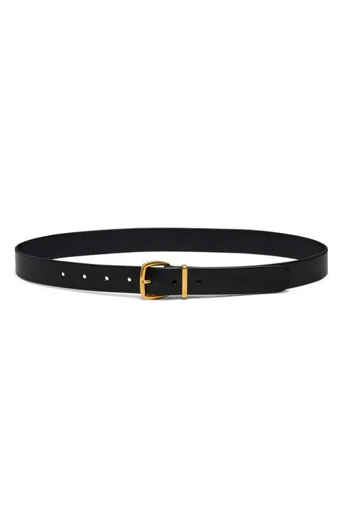 Madewell Essential Leather Belt - True Black