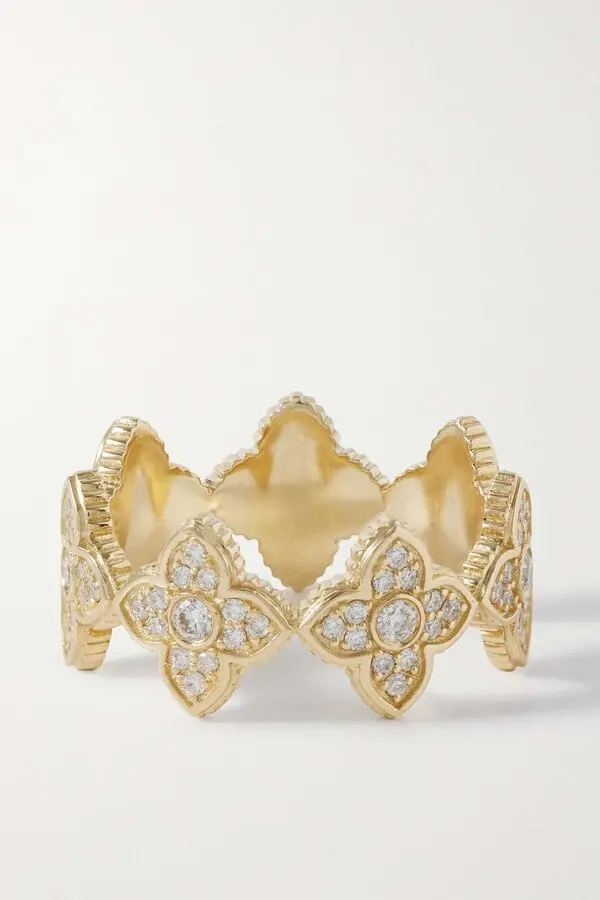 SYDNEY EVAN Moroccan Eternity Diamond Ring