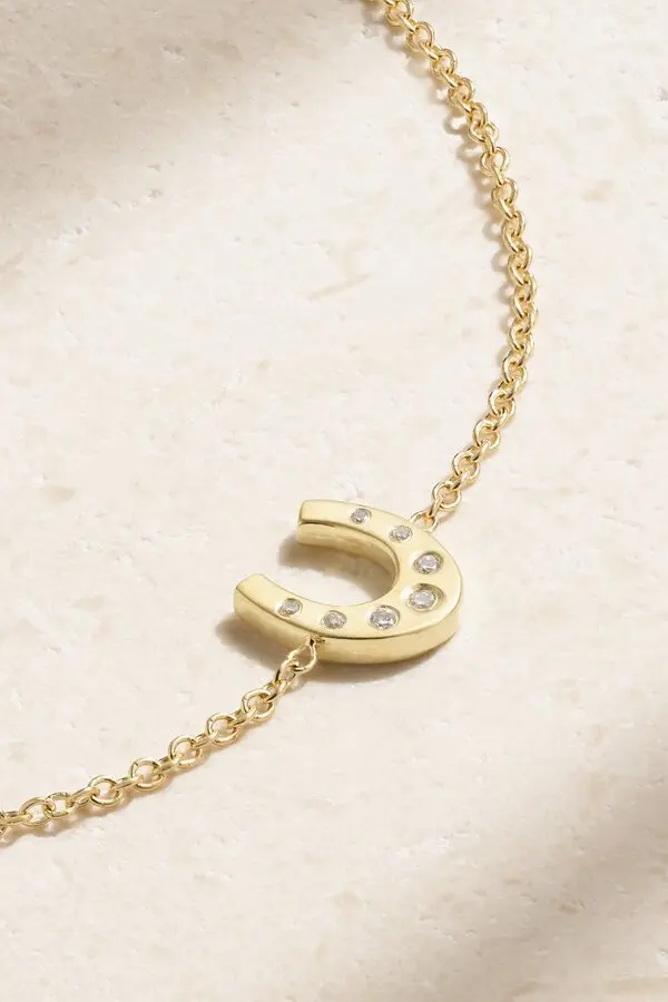 JENNIFER MEYER Mini Horseshoe Diamond Bracelet
