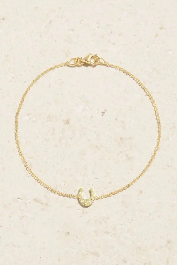 JENNIFER MEYER Mini Horseshoe Diamond Bracelet