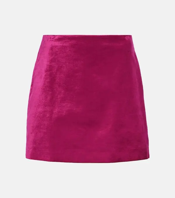 Veronica Beard Bohemia Velvet Miniskirt