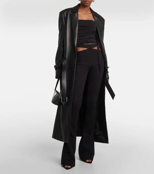 Attico Cutout Flared Pants