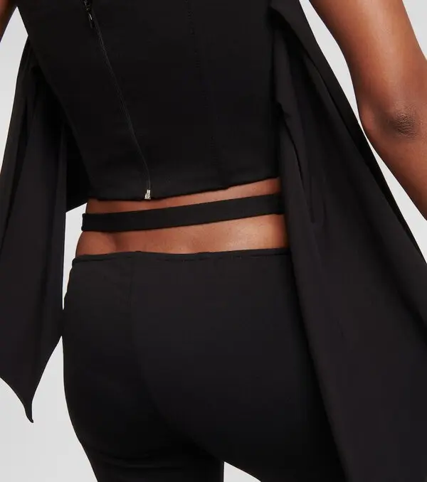 Attico Cutout Flared Pants