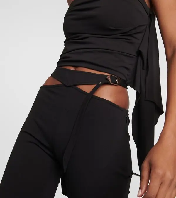 Attico Cutout Flared Pants