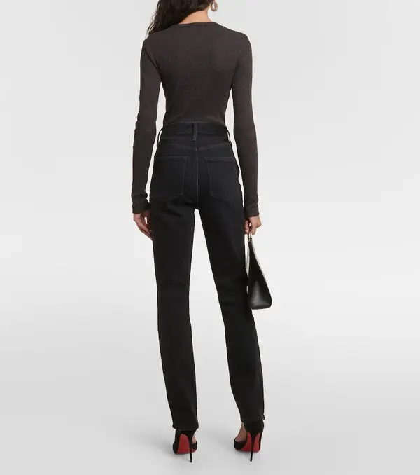 AGOLDE Freya High-rise Slim Jeans - Black