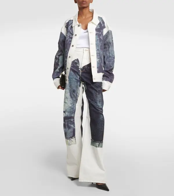 JEAN PAUL GAULTIER Tattoo Denim Jacket