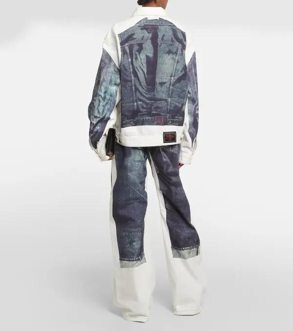 JEAN PAUL GAULTIER Tattoo Denim Jacket