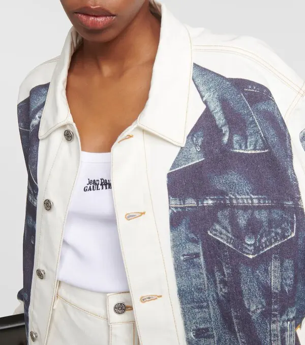 JEAN PAUL GAULTIER Tattoo Denim Jacket