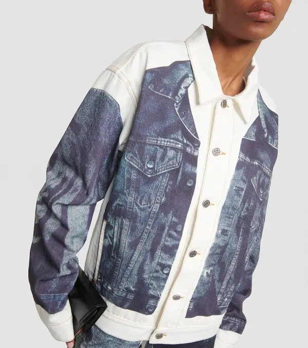 JEAN PAUL GAULTIER Tattoo Denim Jacket