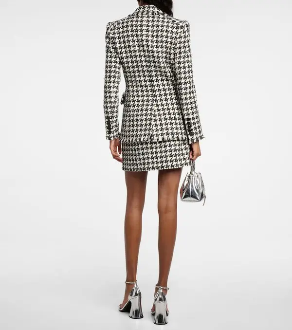 Veronica Beard Miller Dickey Houndstooth Blazer