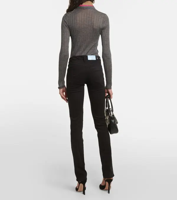 7 For All Mankind High-rise Straight Jeans