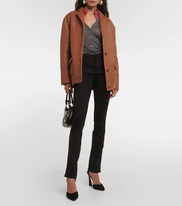 7 For All Mankind High-rise Straight Jeans