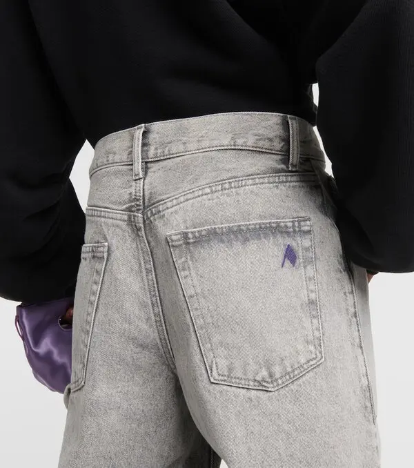 Attico Effie Barrel-leg Jeans - Grey