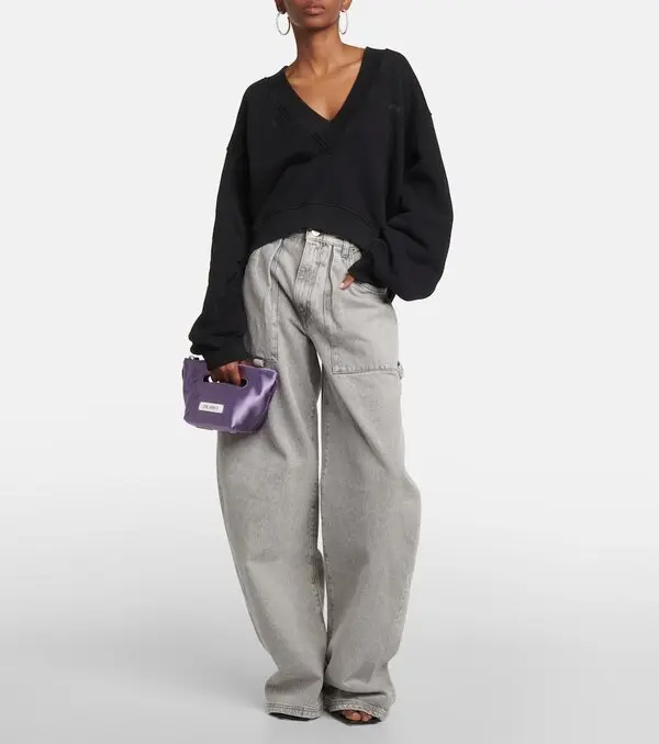 Attico Effie Barrel-leg Jeans - Grey
