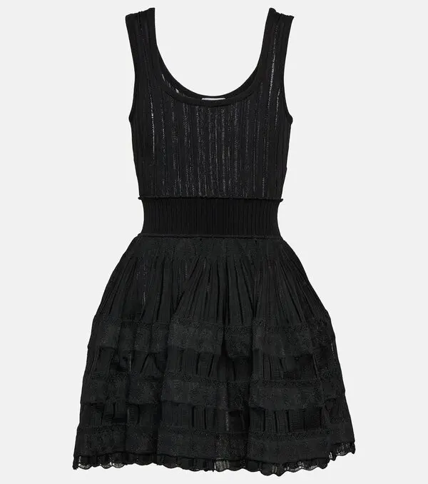 Alaïa Crinoline Minidress - Black